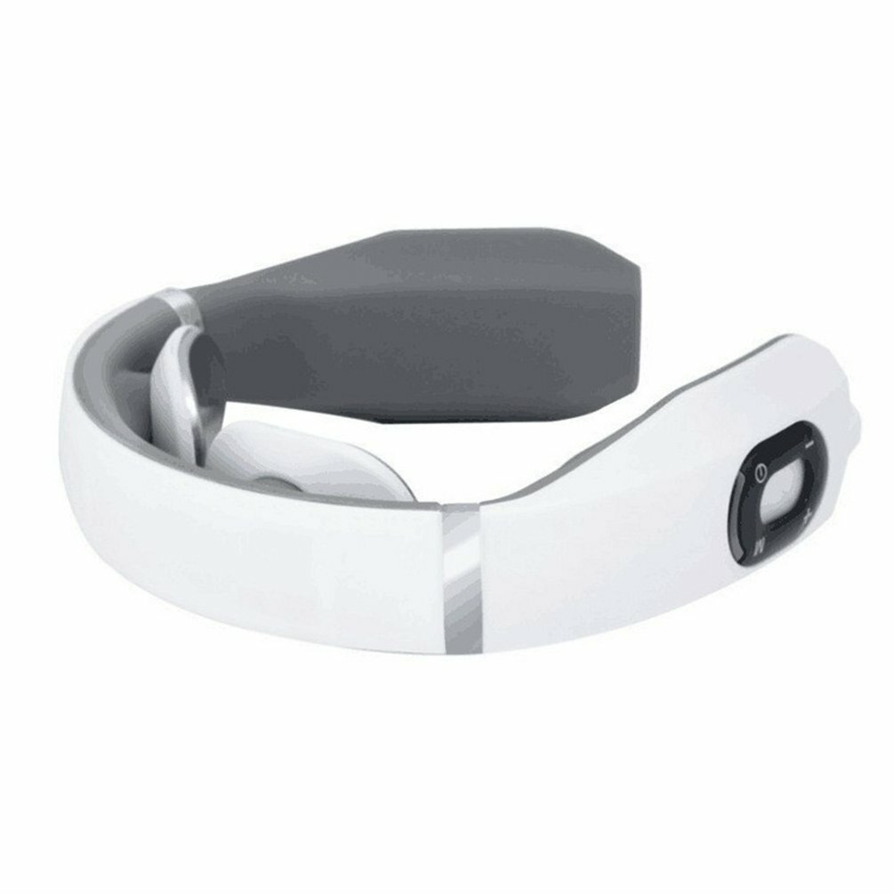 Электрический массажер для шеи с импульсным инфракрасным обогревом для спины, обезболивающий инструмент - белый