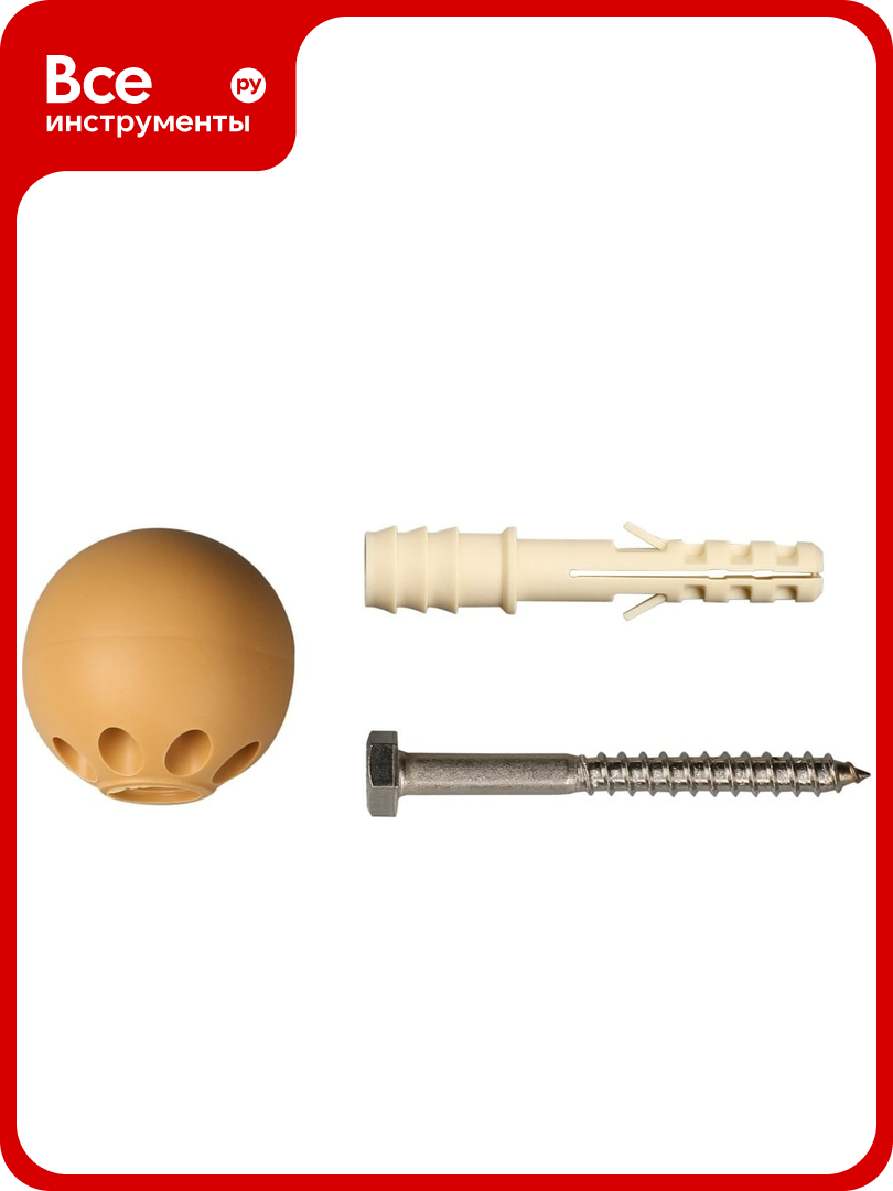 Комплект дверного ограничителя европартнер TSM бук 87578, нейлон, напольный отбойник, для защиты от ударов