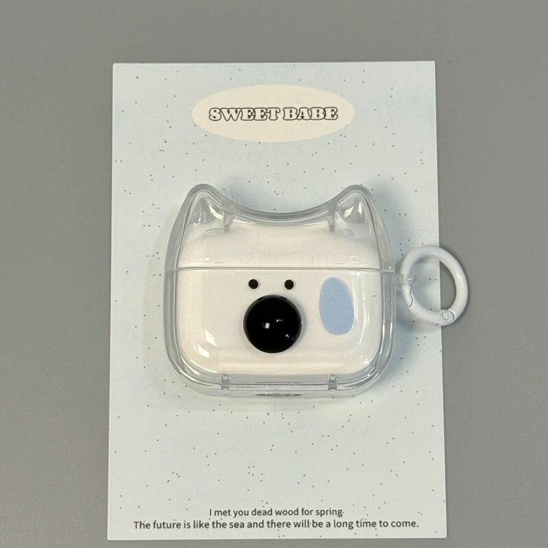 Коробка для наушников airpods 4 airpods pro2 Милый потный трехмерный носик щенка