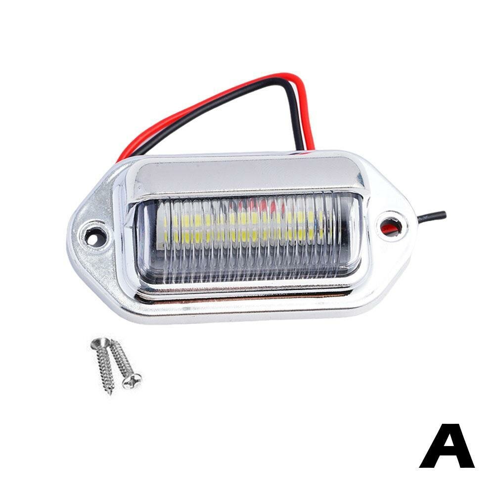 Универсальная светодиодная подсветка номера для авто / 12-24V / комплект 1/2шт.