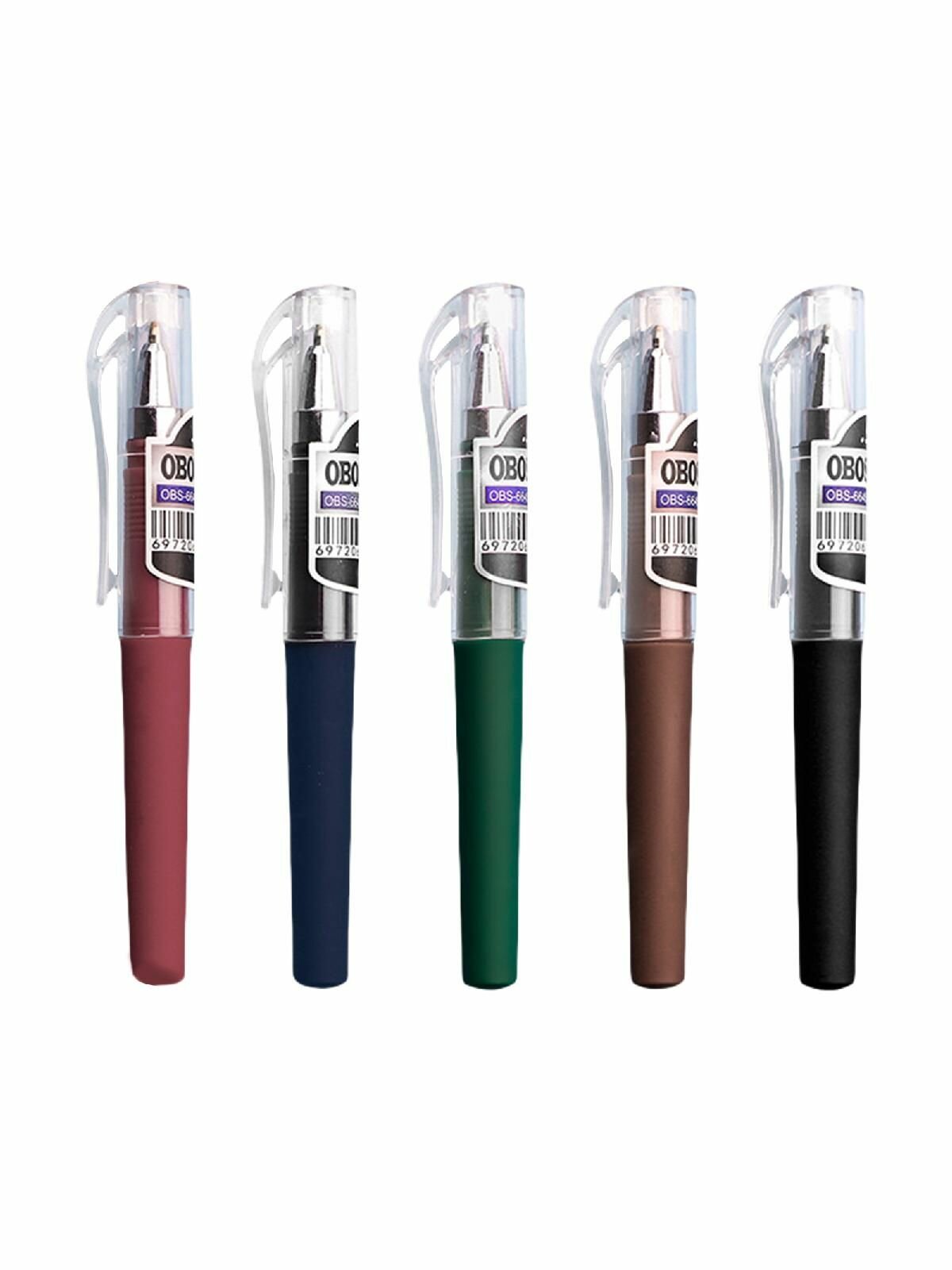 Канцелярские товары,5ШТ Мини-гелевая ручка 0,5 мм быстросохнущая гелевая карманного размера для ведения журнала