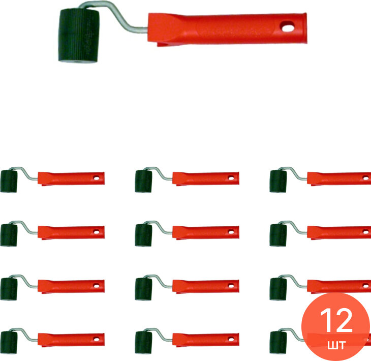 Валик малярный DECOR / Декор для швов обоев из пластика, диаметр 35мм, длина 45мм / ручной инструмент (комплект из 12 шт)