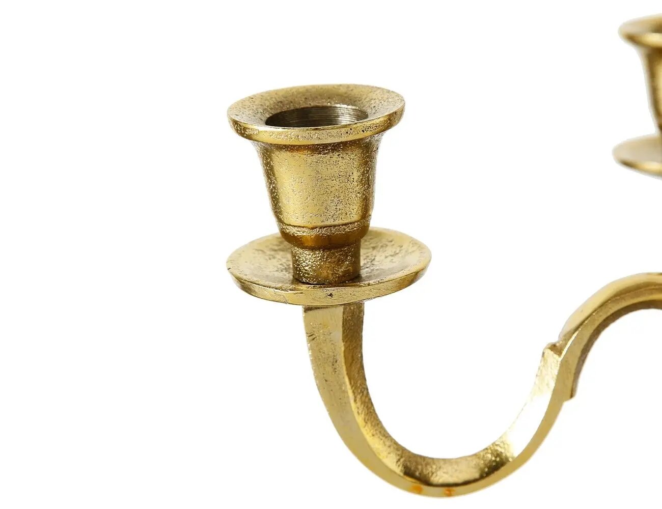 Канделябр "Витторио" под 5 свечей, алюминий, золотой, 40 см, Boltze