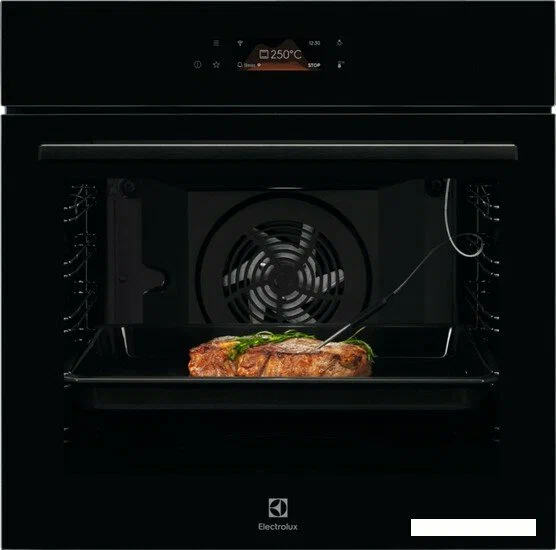 Духовой шкаф электрический Electrolux KOEBP39WZ, пиролиз, термощуп, черный (Италия)