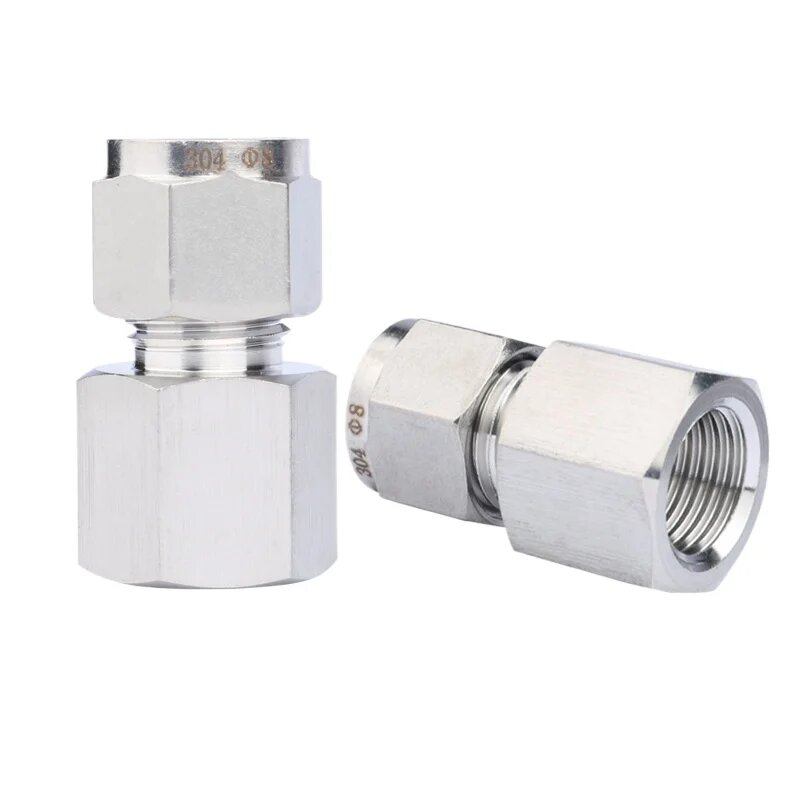 Компрессионный фитинг для труб из нержавеющей стали 304 1/4", 3.175mm 1l8 Inch, SS304 NPT