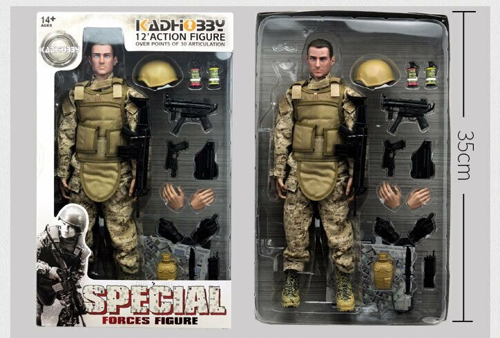 Коллекционная подвижная фигурка Солдат штурмовая группа 30cm, Подарок парню на 23 февраля, игрушки для мальчика SHTJ2201171 05
