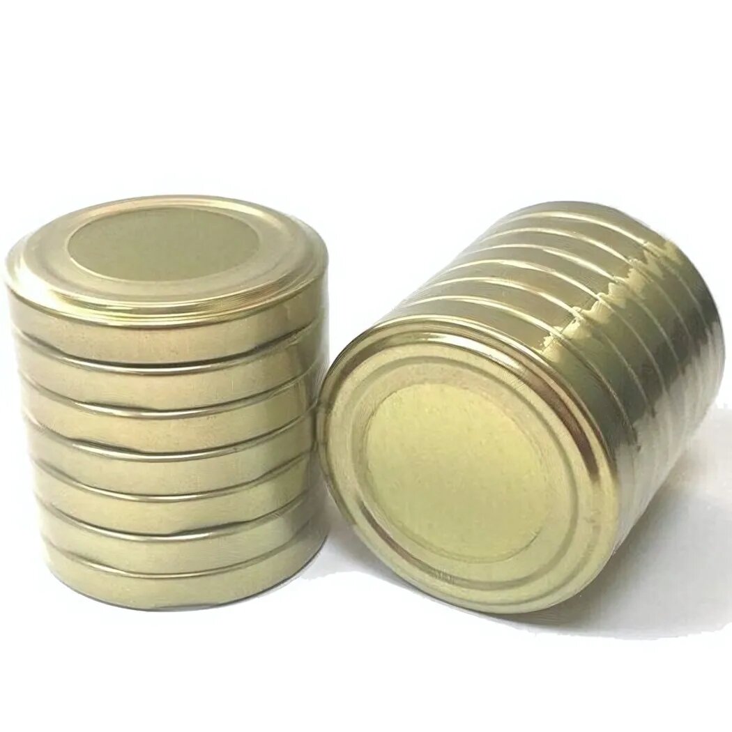 Набор винтовых крышек для консервирования 7шт, d-58мм, золотистые, надежные