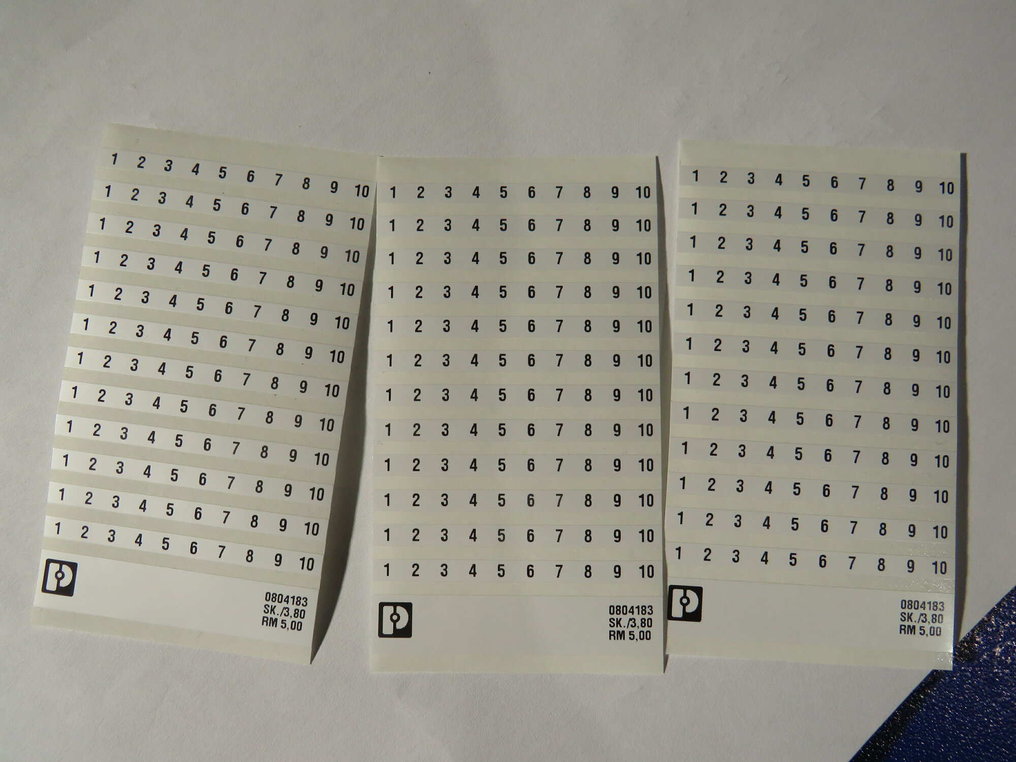 Маркировка для клемм SK 5/3,8: FORTL. ZAHLEN 1–10 от Phoenix Contact, арт 0804183:0001 (804183), 1 шт