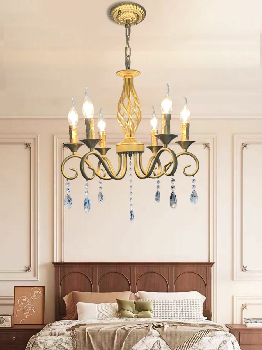 Люстра хрустальная, гостиная, для кухничердак, спальня, Люстра подвесная, E14, 40 Вт