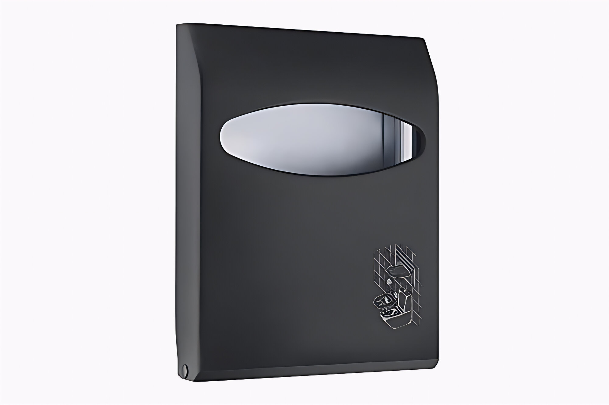 Диспенсер туалетных накладок пластмассовый Nofer Black, арт.04028. BK