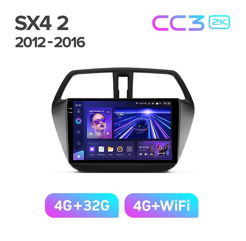 Магнитола TEYES SUZUKI SX-4 2012-2016 г. CC3 2K 4/32ГБ