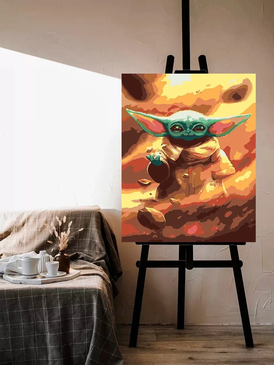 Картина по номерам Малыш Йода