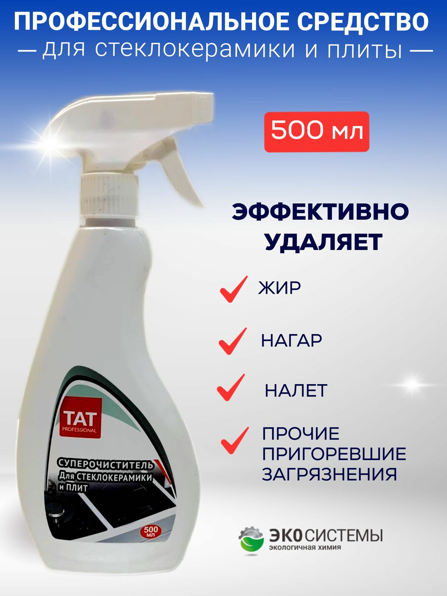 Средство для стеклокерамики и плиты профессиональное