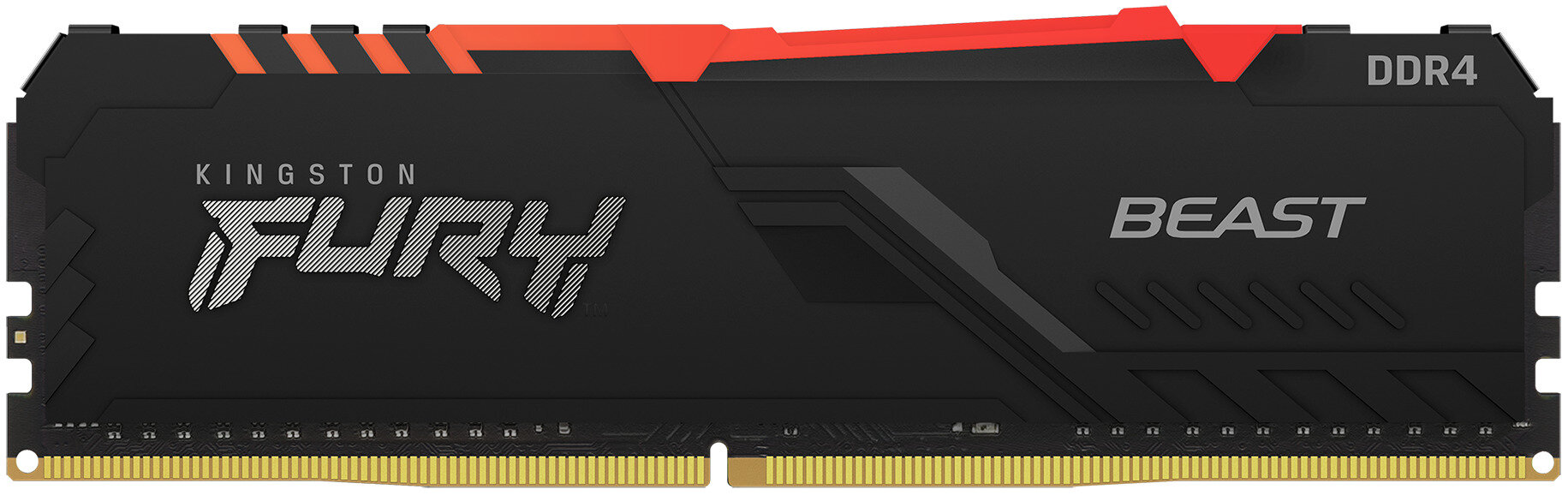 Оперативная память Kingston FURY Beast Black RGB (KF436C18BBA/16) DIMM DDR4 16ГБ - DDR4, 16ГБх1 шт, 3600 МГц, 18-22-22-Х