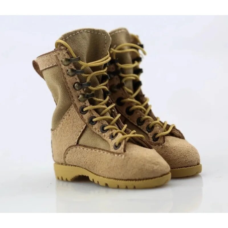 Мужские солдатские армейские ботинки ручной работы в масштабе 1/6, песочные полые туфли с ремнями, модель для 12-дюймовых игрушечных фигурок, кукла-облако