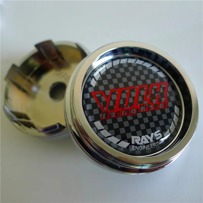 Колпачки на ступицы колеса Volk Ray, 4 шт, 60 мм, сменные колпачки на автомобильные диски, пылезащитные колпачки из сплава, колпачки на ступицы, аксессуары для автостайлинга, E