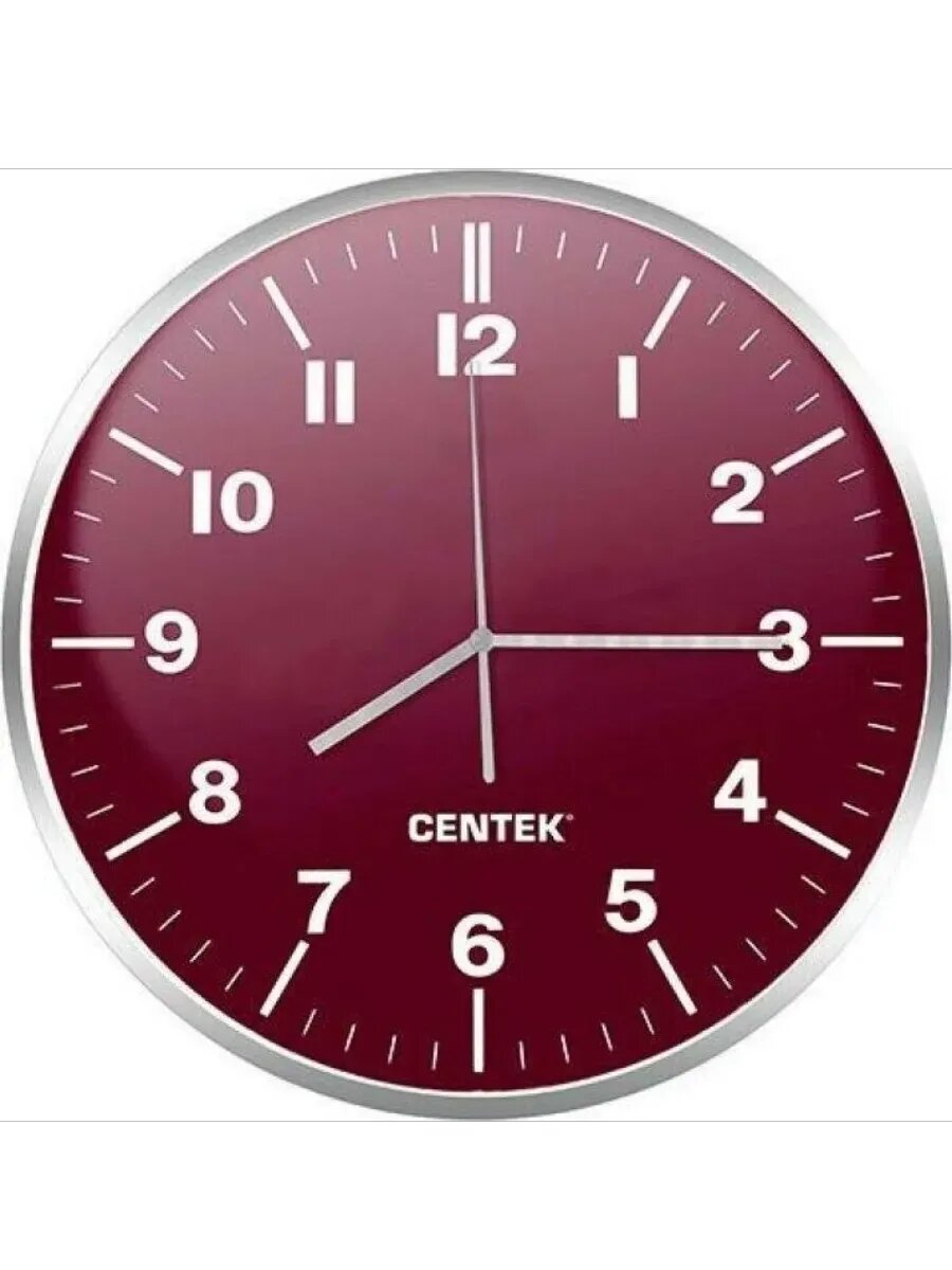 Часы настенные СТ-7100 Red круглые 30х4 см Красный