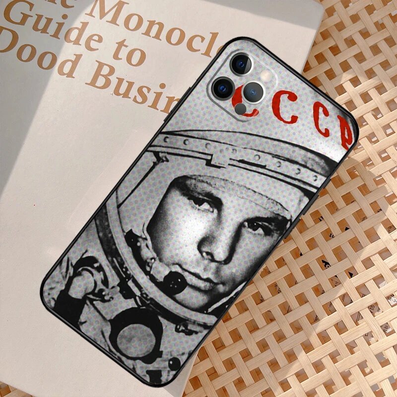 Чехол для телефона «Юрий Гагарин и Лайка» для iPhone 17 Air, 16, 15, 14, 13, XXX300, For iPhone 17