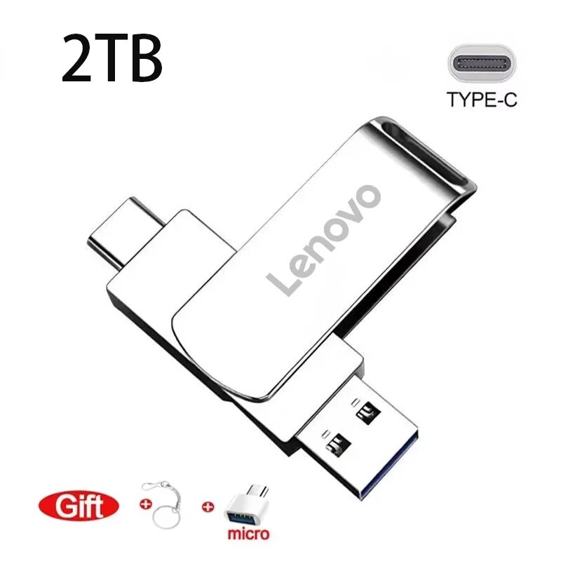 Lenovo металлический флэш-накопитель USB 3.0 64TB 2TB