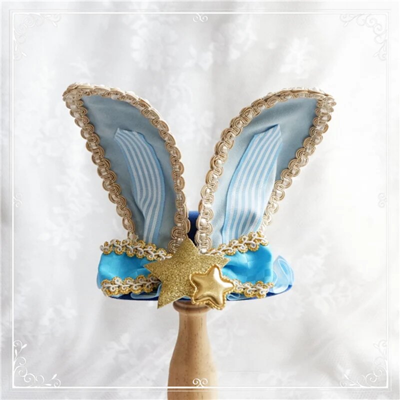 Готическая шляпа с кроличьими ушками KC Lolita 1