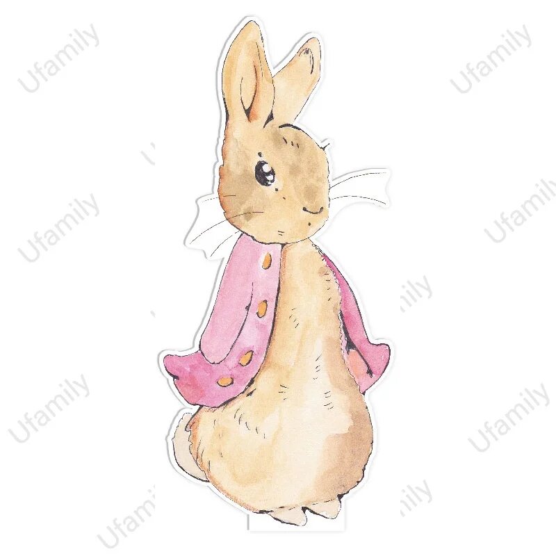 Картонная доска с кроликом KT для дня рождения, 1pcs 36inch, Розовый