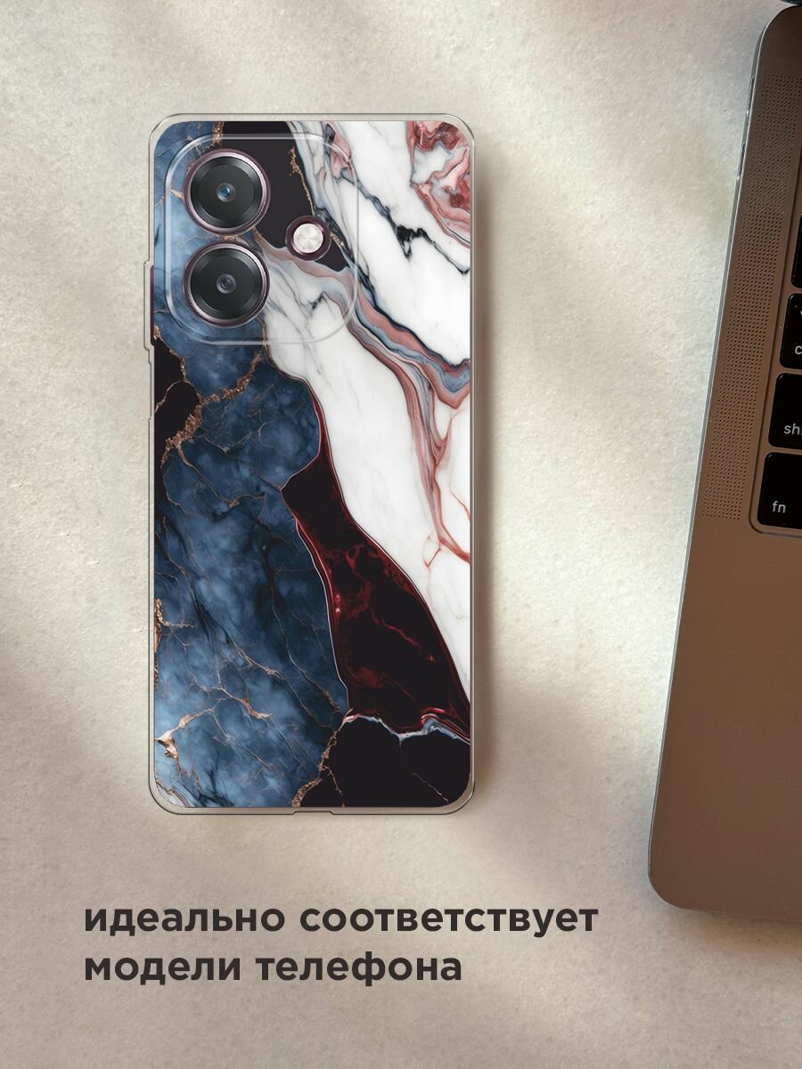 Чехол на Oppo A3/A3x / Оппо А3/A3x с принтом "Благородный мрамор" — фото 1
