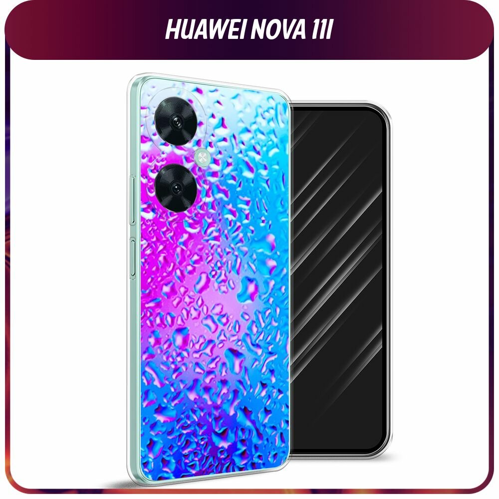 Чехол на Huawei Nova 11i / Хуавей Нова 11i с принтом "Капли на стекле"