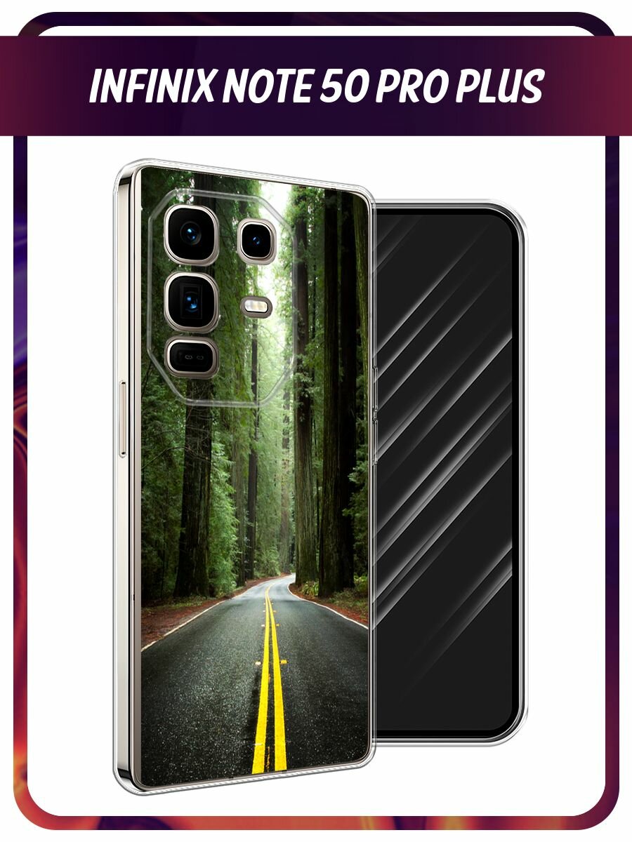 Чехол на Infinix Note 50 Pro + / Инфиникс Нот 50 Про + с принтом "Лес 17"