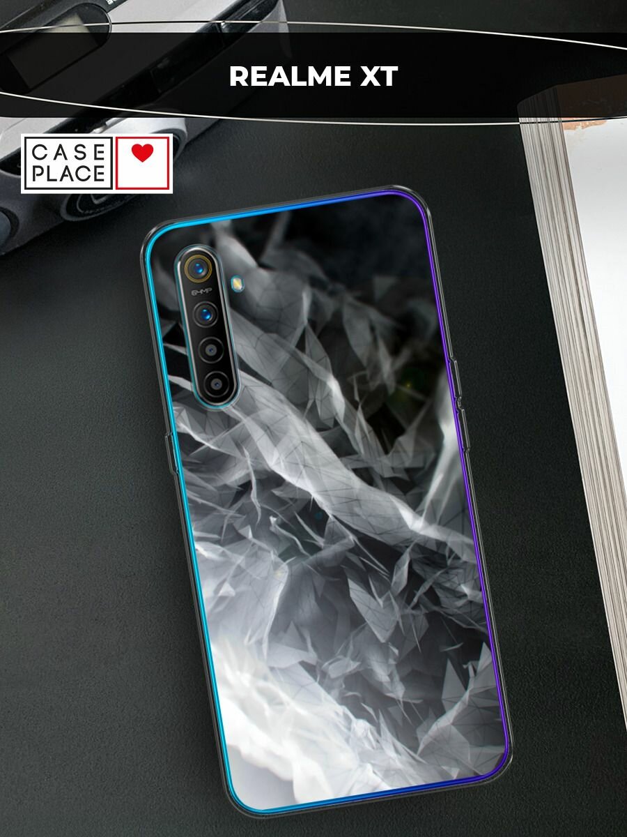 Силиконовый чехол на Realme XT / Реалми XT с принтом "Абстракция 9"