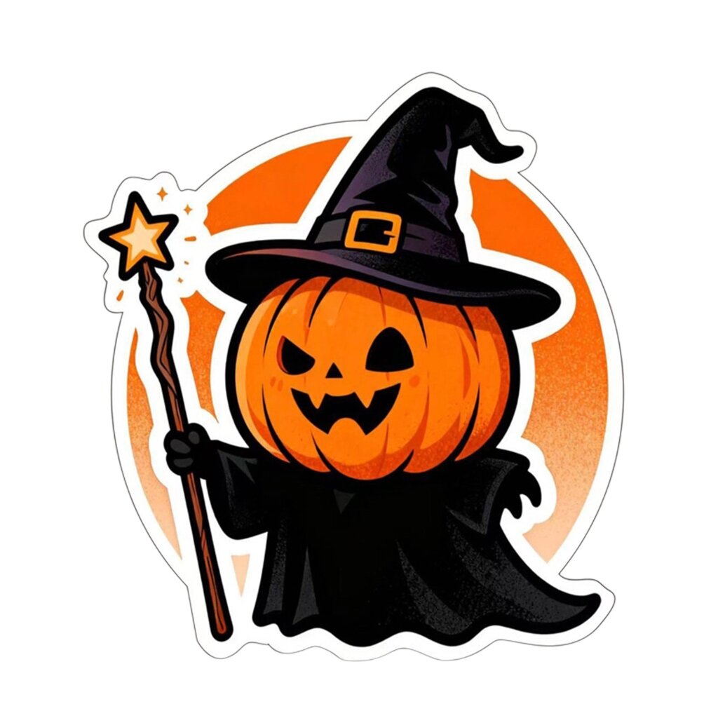 Уникальный дизайн тыквы Хэллоуин Автомобильные наклейки Водонепроницаемая наклейка для окон автомобилей