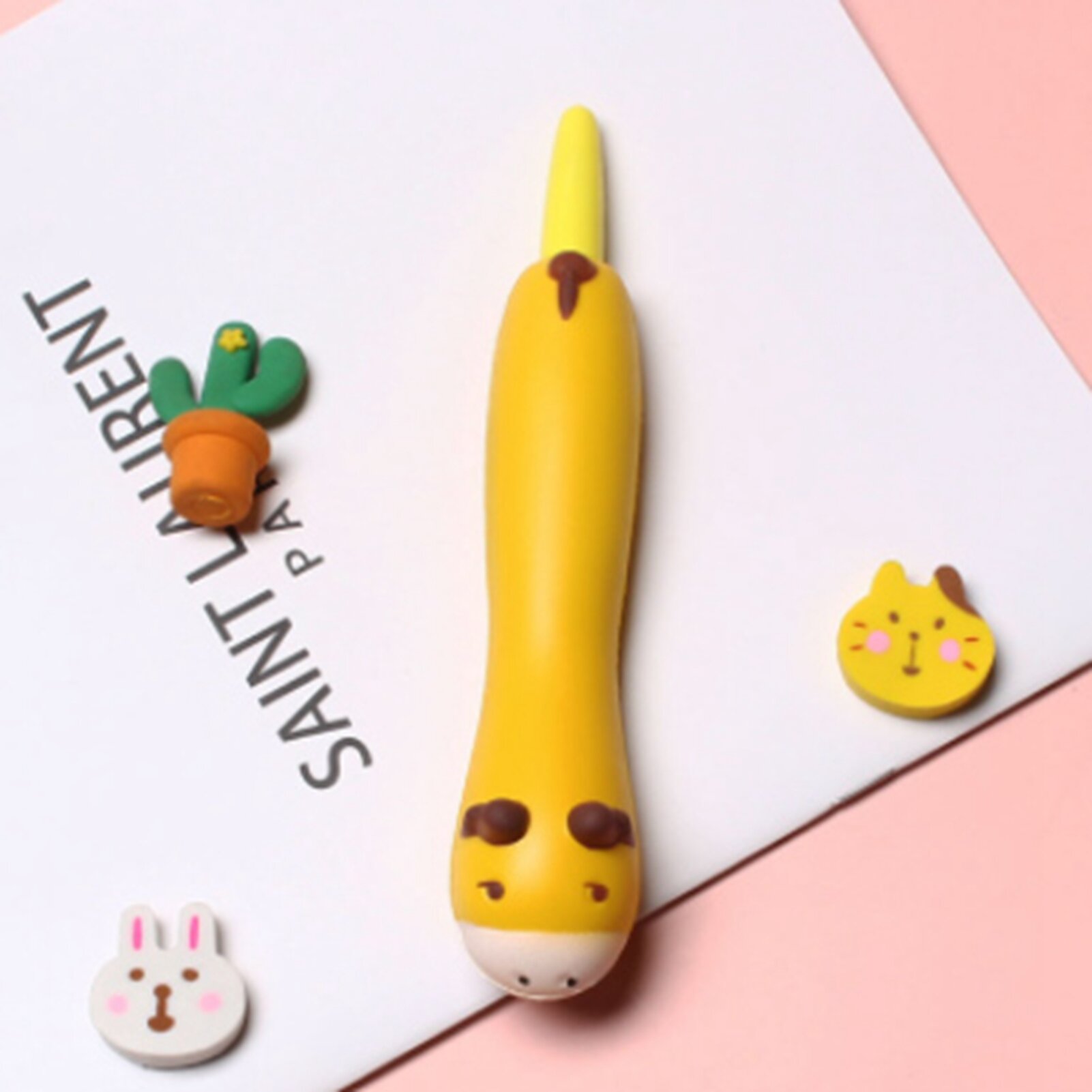 Ручки мягкие, милые, антистресс, гладкое письмо, кавайные гелевые чернила, для праздничных подарков и школы