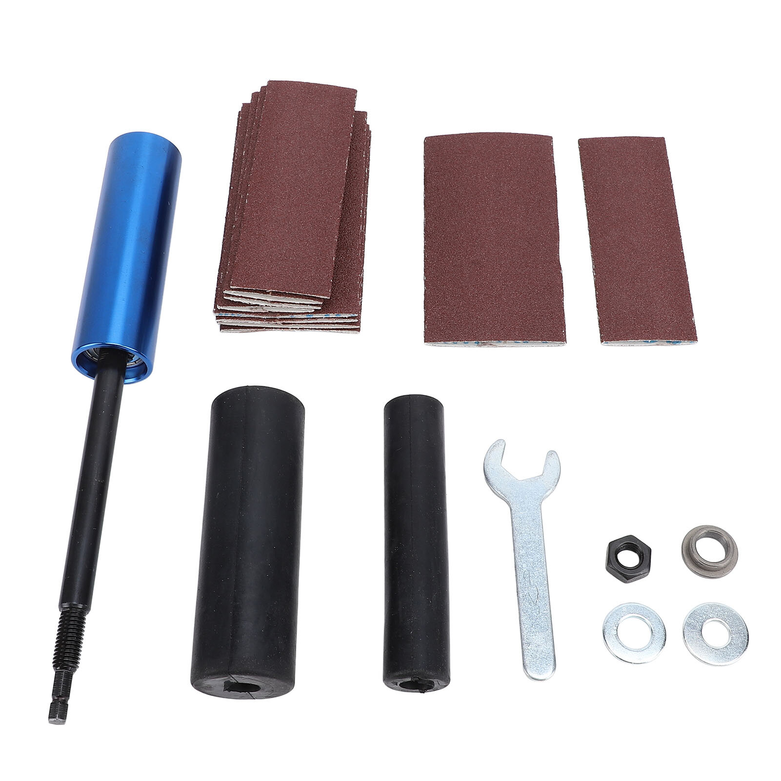 Набор из 10 шлифовальных барабанов с наждачной бумагой для деревообработки, шлифовальный инструмент, насадка для дрели, шлифовка дерева, металла, пластика