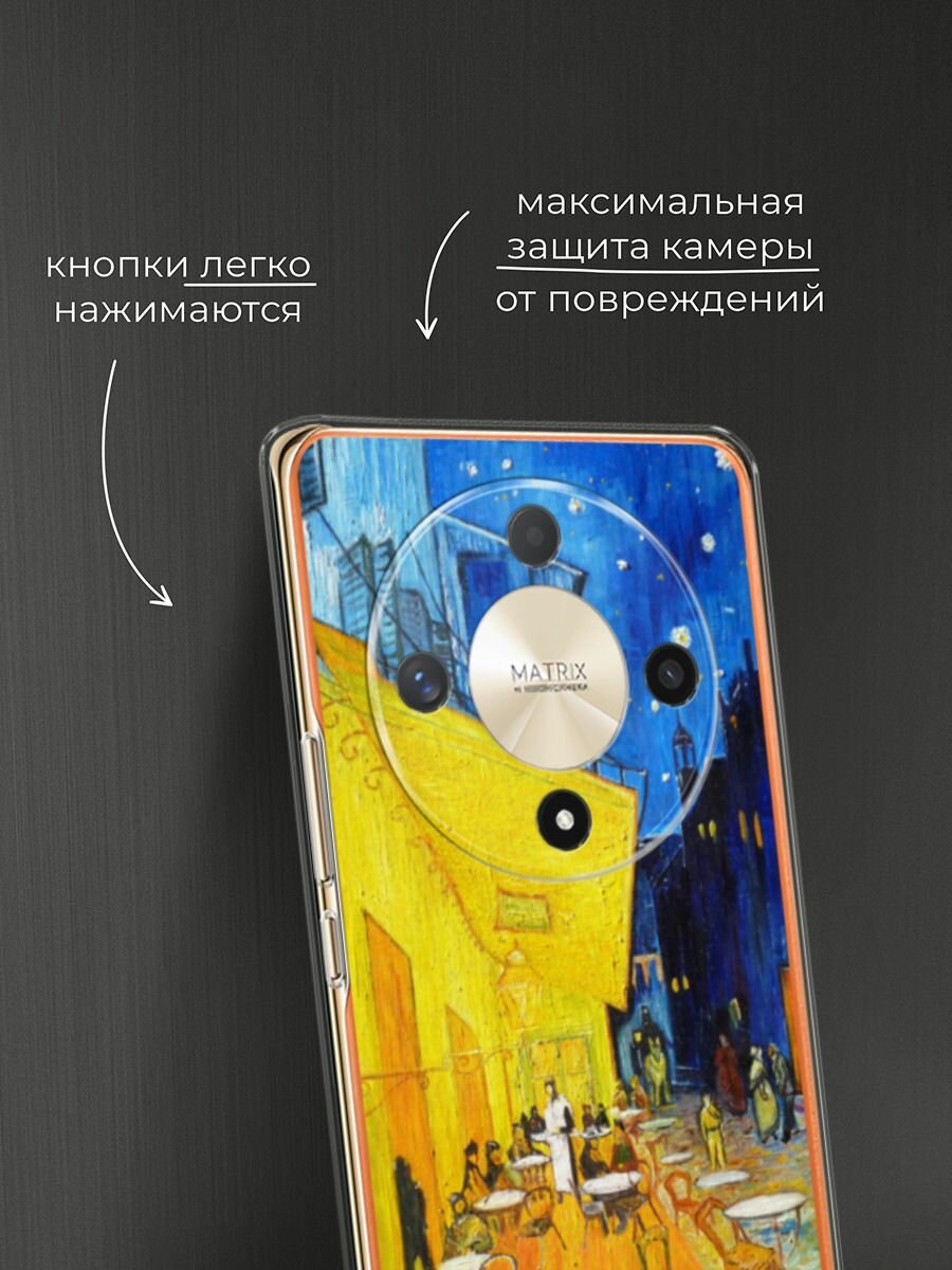 Чехол на Honor X9b / Хонор X9B с принтом "Ван Гог Желтый дом" — фото 1
