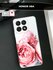Силиконовый чехол на Honor X8A / Хонор X8A с принтом "Пионы на белом"