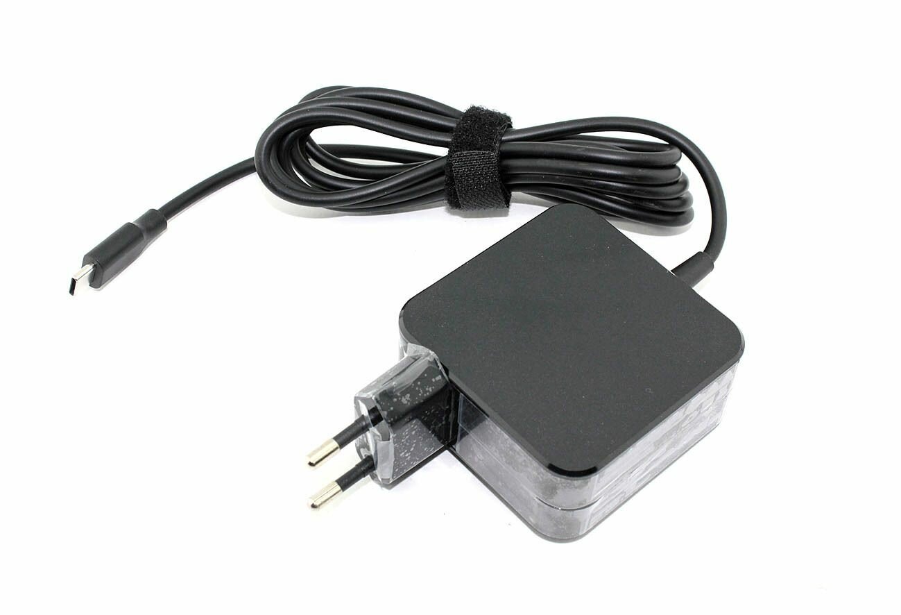 Блок питания (сетевой адаптер) для ноутбуков HP 12V 2A 15V 3A 45W Type-C (квадратный корпус)