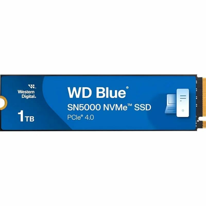 SSD накопитель WD Blue SN5000 1Tb M.2 PCIe 4.0(WDS100T4B0E)