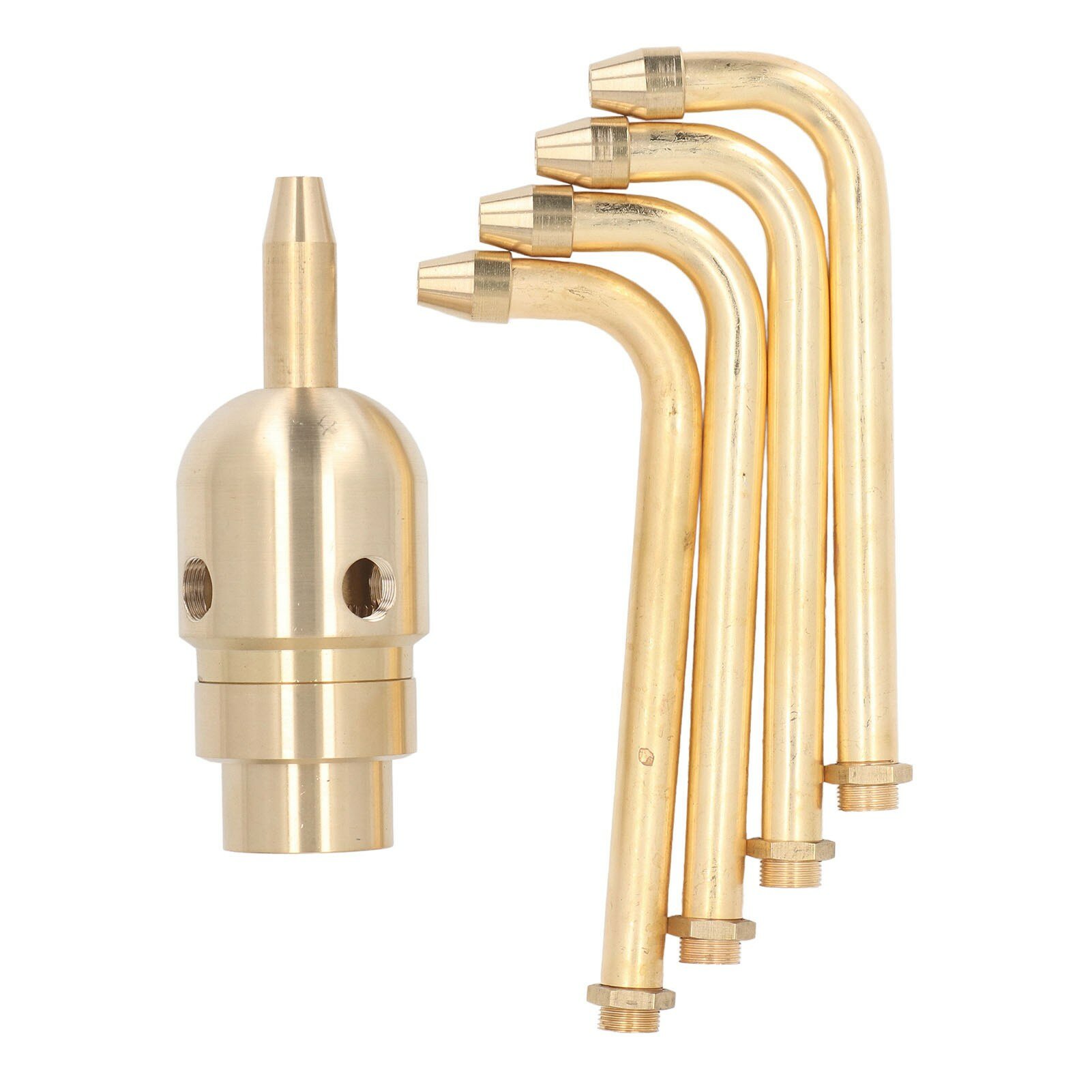 Вращающаяся фонтанная насадка с 4 рычагами, латунная форсунка для фонтана, разбрызгиватель для садового пруда, бассейна во дворе, G1in