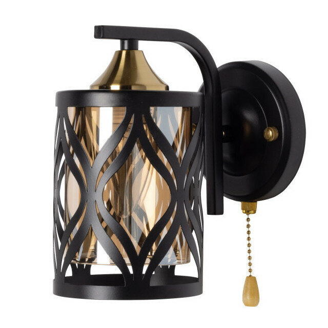 DECITY Тетро бра E27 1х60Вт металл стекло настенный светильник стиль минимализм