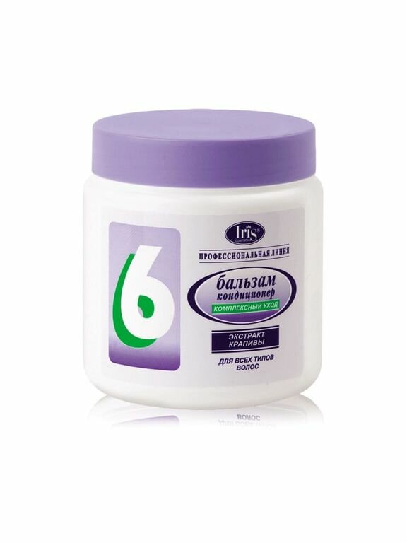 Iris Профи Бальзам №6 Комплексный уход с экстрактом Крапивы для всех типов волос 500мл
