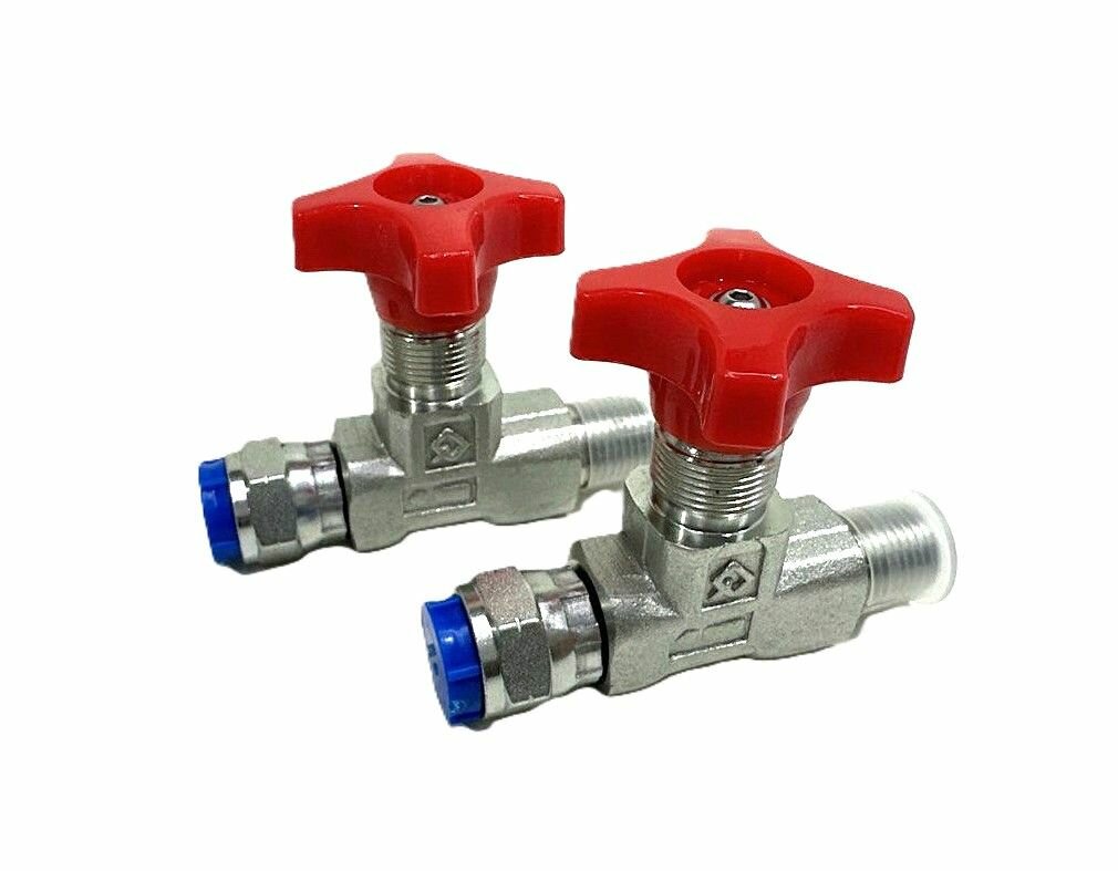 Кран для манометра HOGE EML 1/4" MF (прямой, EM001L, R 1/4" - G 1/4" )