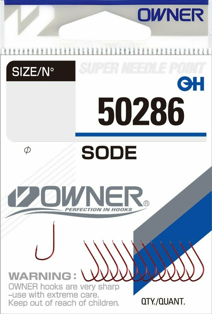 OWNER Крючок Sode red №12 13шт