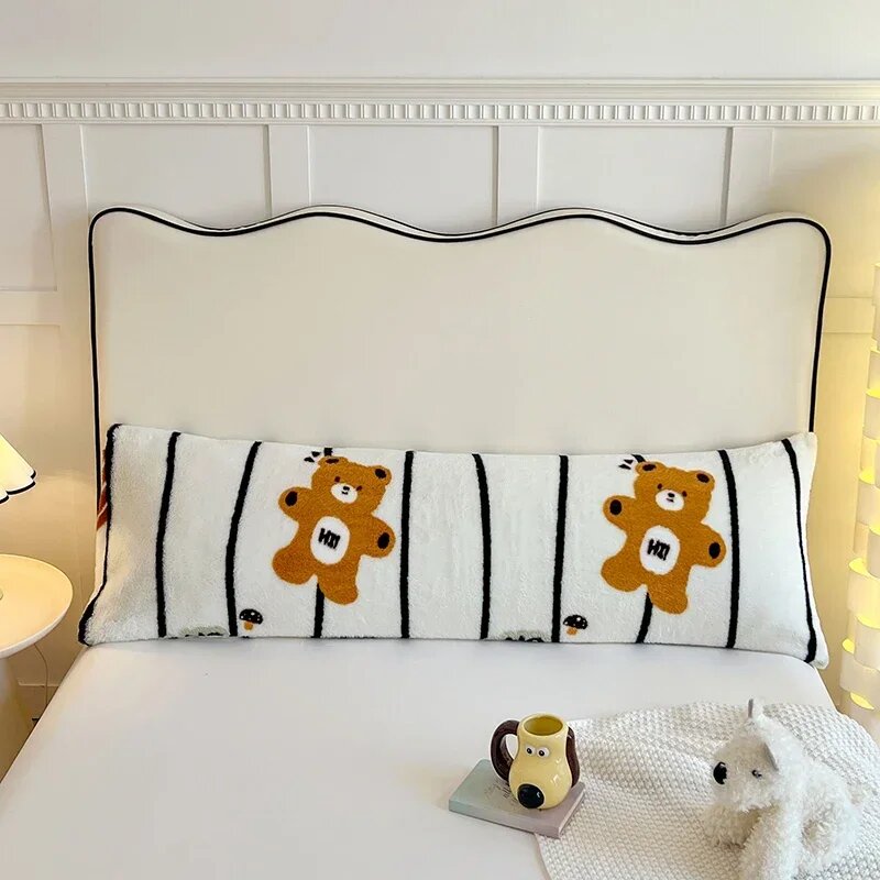 Бархатная длинная наволочка, теплая большая наволочка для тела, домашний декор, постельное белье, наволочка 120/150/180 см