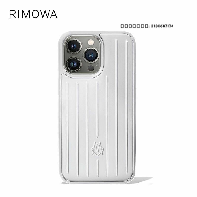 Чехол для смартфона Apple, RIMOWA Чехол для смартфона совместим с iPhone 16 pro max, серебристый алюминиево-магниевый сплав
