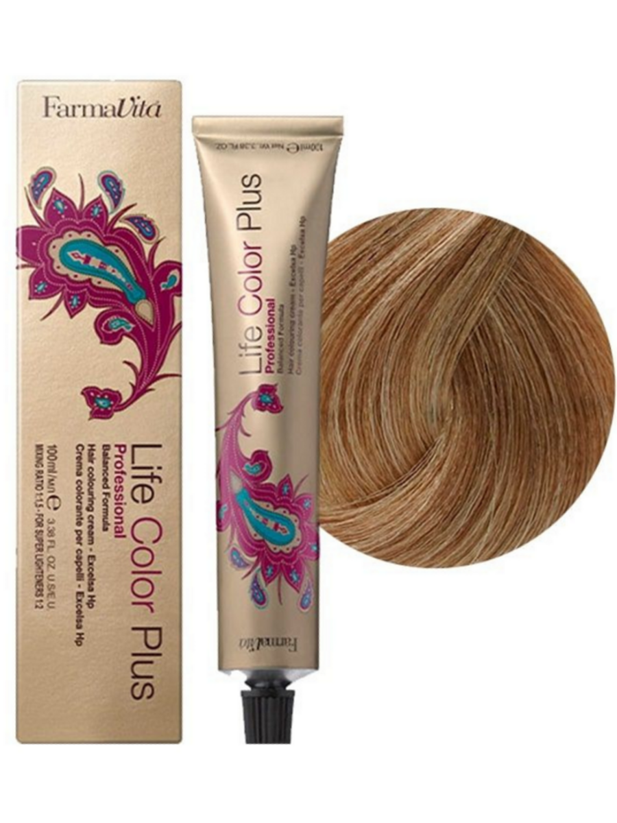 Краска для волос Farmavita Life Color Plus Prof, Перманентный краситель с низким содержанием аммиака, 9.07