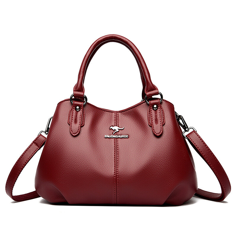 Сумки для женщин, сумка через плечо нового стиля 2025 года, сумка через плечо для женщин среднего возраста, женская сумка с несколькими отделениями, цельная прямая доставка