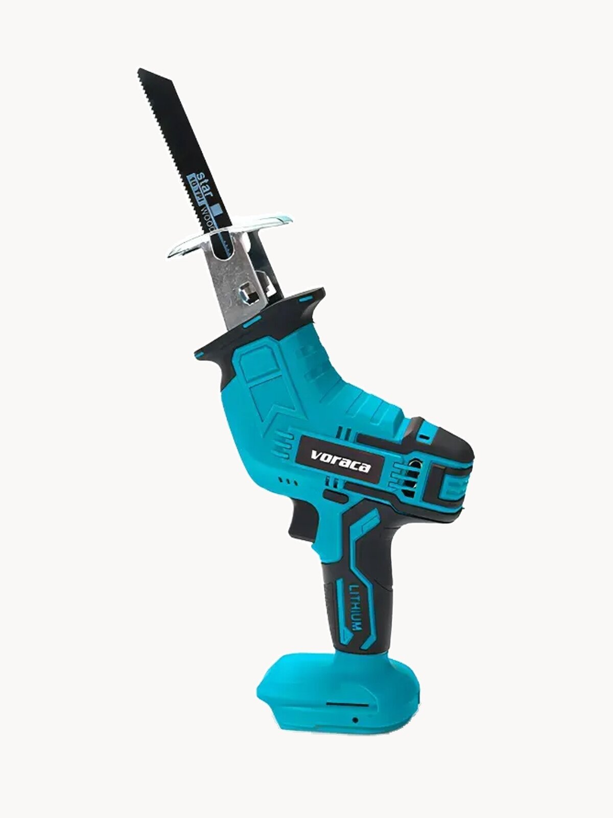 Аккумуляторная электрическая возвратно-поступательная пила (+4 лезвия для различных типов материалов, без аккумулятора)