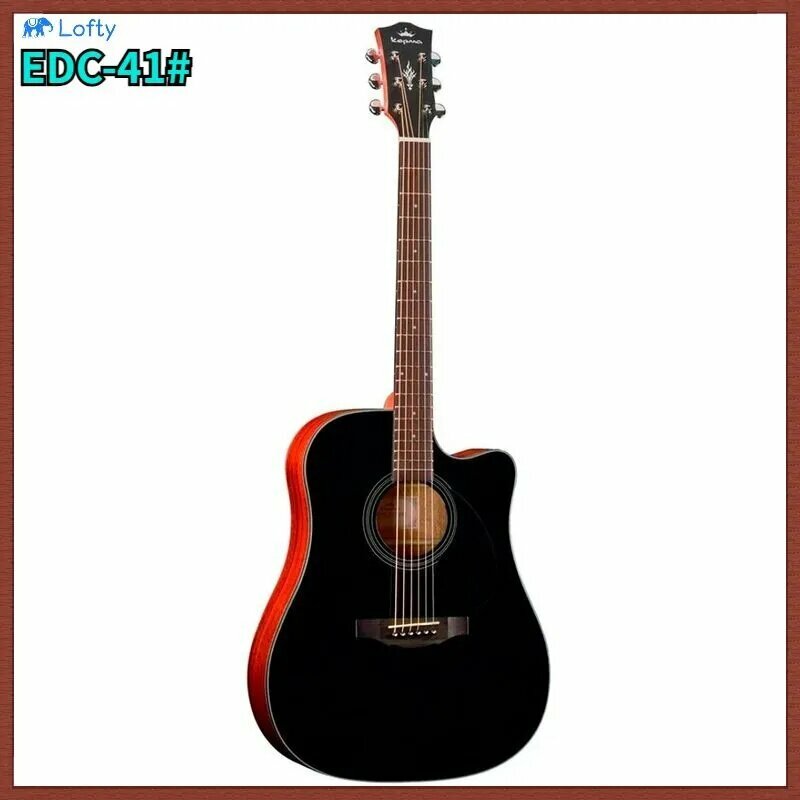KEPMA EDC K10/41 дюйм Black Matt трансакустическая гитара, цвет черный