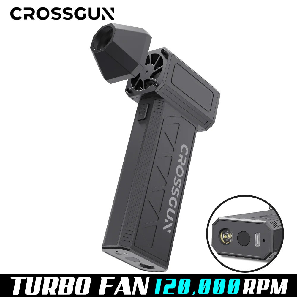 CROSSGUN Мощный мини-вентилятор с турбиной, портативный ручной, специалист по удалению пыли, рождестве