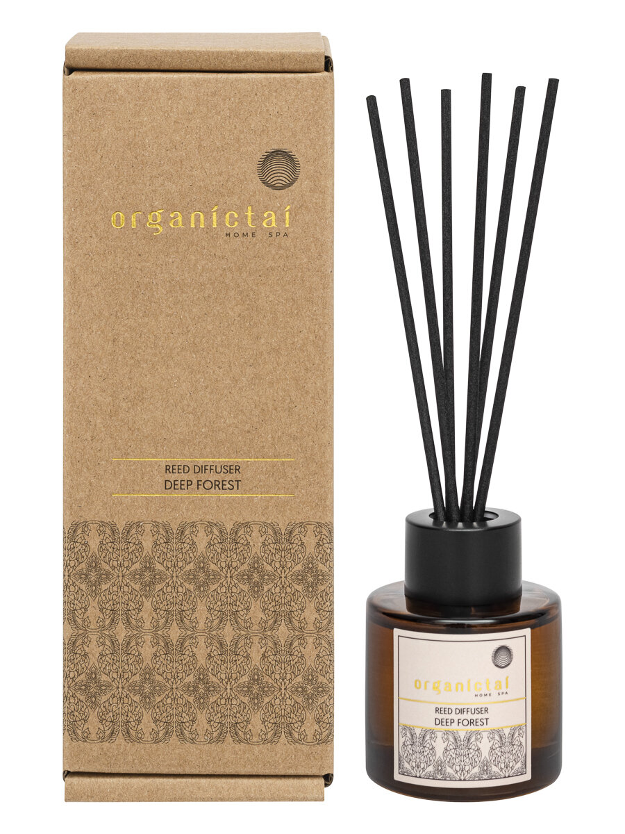 Аромадиффузор "Глубокий лес" OrganicTai древесно-ванильный, без спирта, стойкий