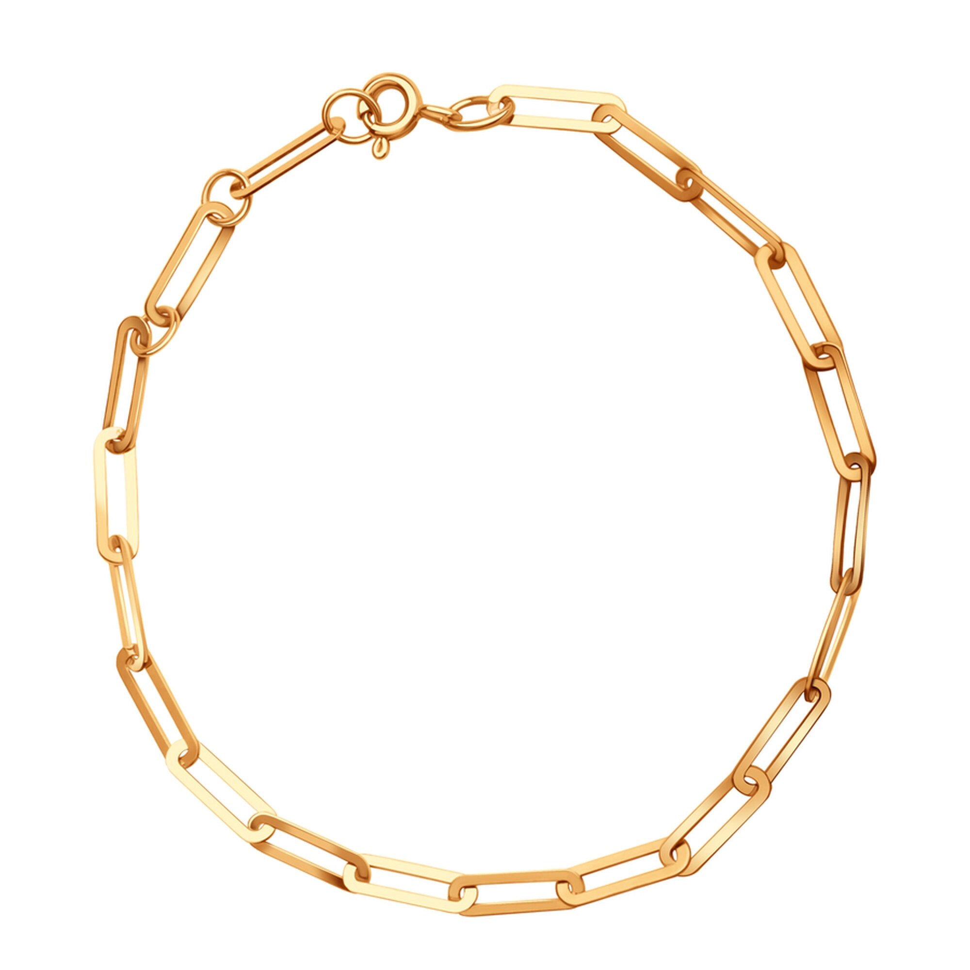 Браслет, красное золото, 585 проба